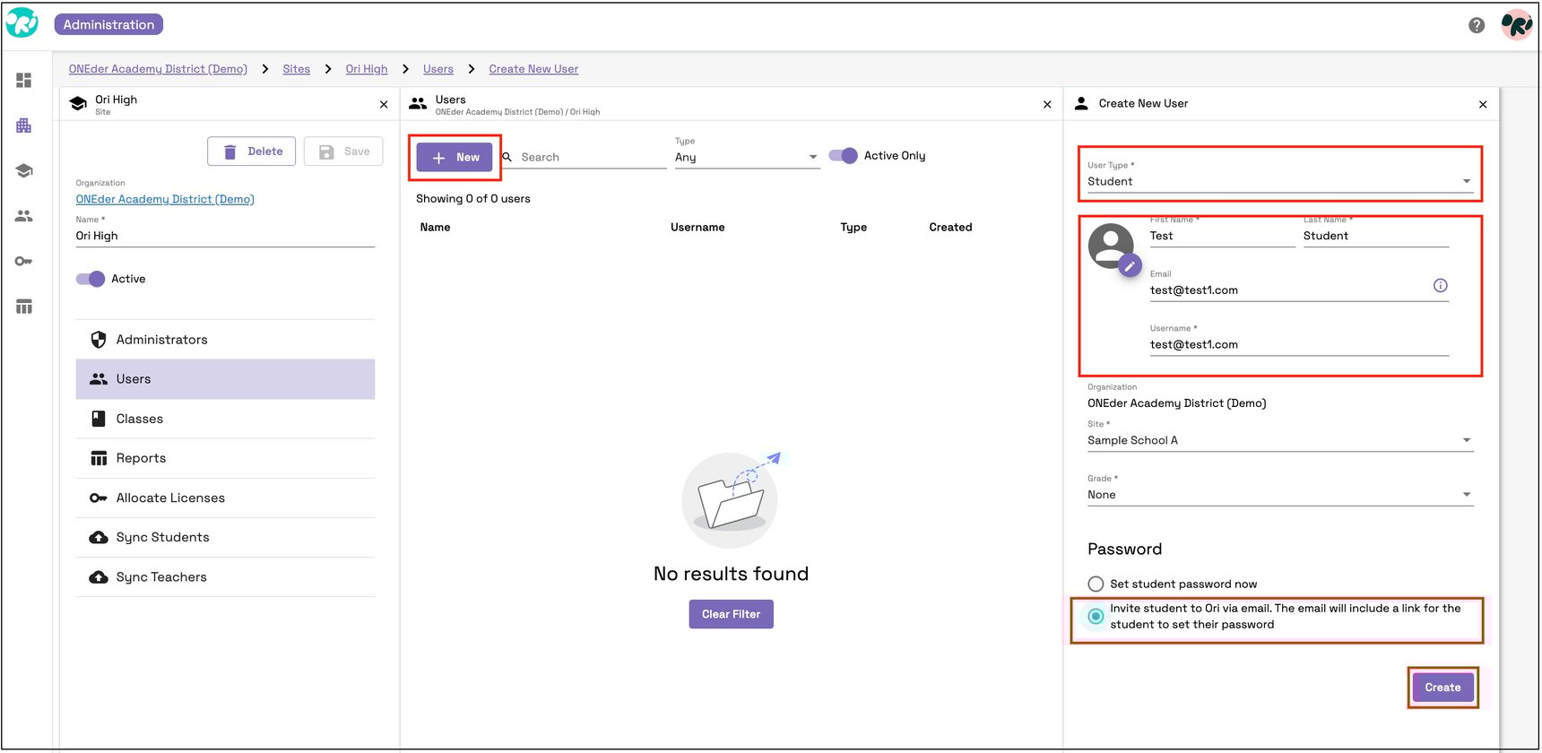 How do I create individual student accounts?